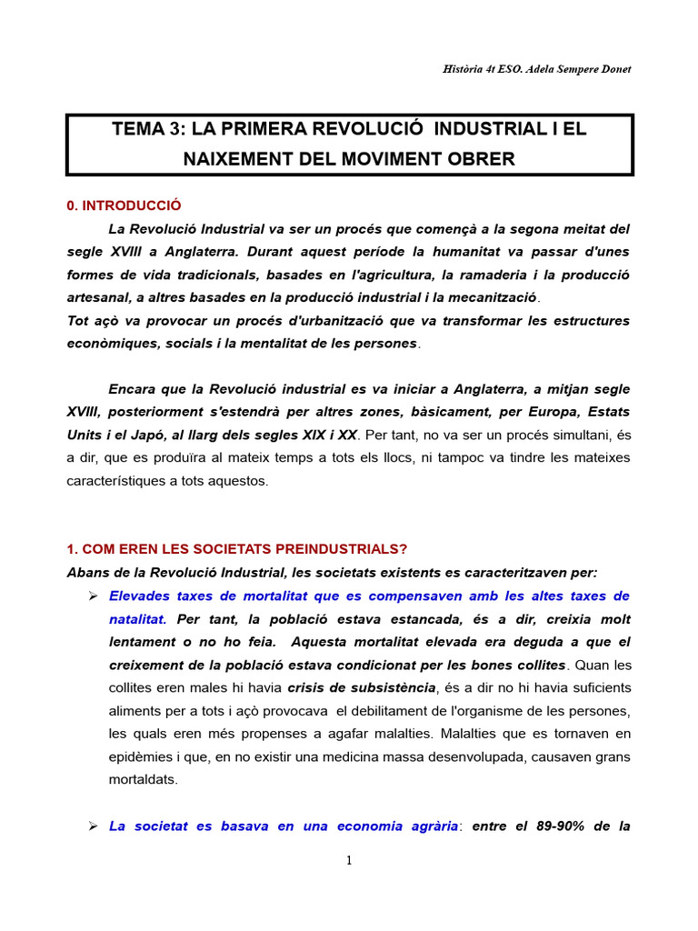 Apunts Segona revolució industrial i Imperialisme | PDF