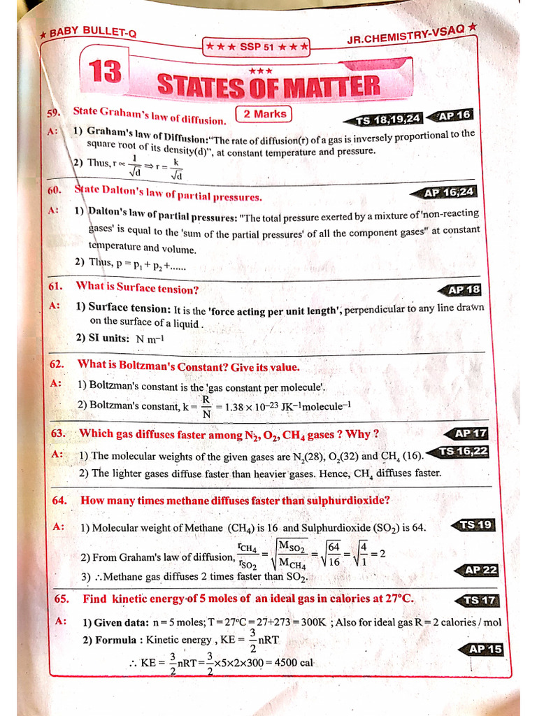 2 Marks Questions Chemistry (1) | PDF