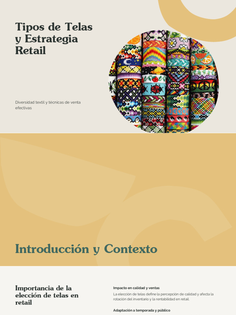 Presentacion Telas Retail | PDF | Textiles | Fibra sintética