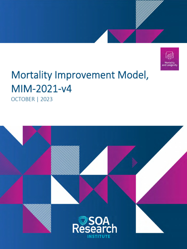 Mortality Improvement Model MIM‐2021‐v4 | PDF | Quantile | Mortality Rate