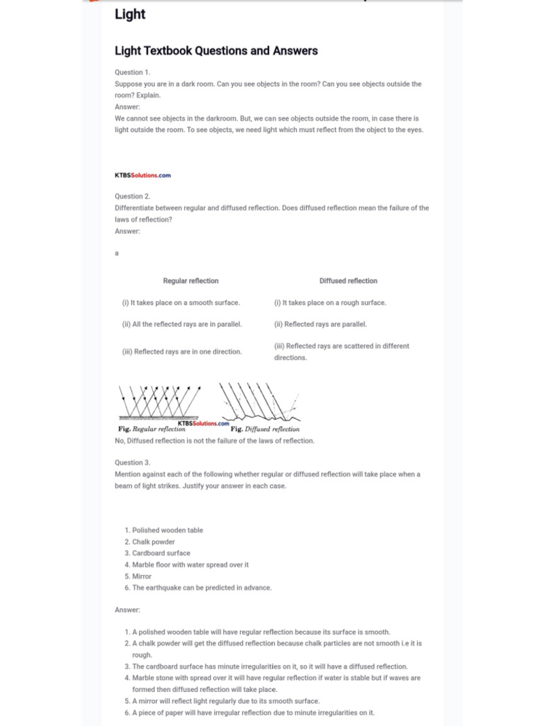 8thstd Light Notes | PDF