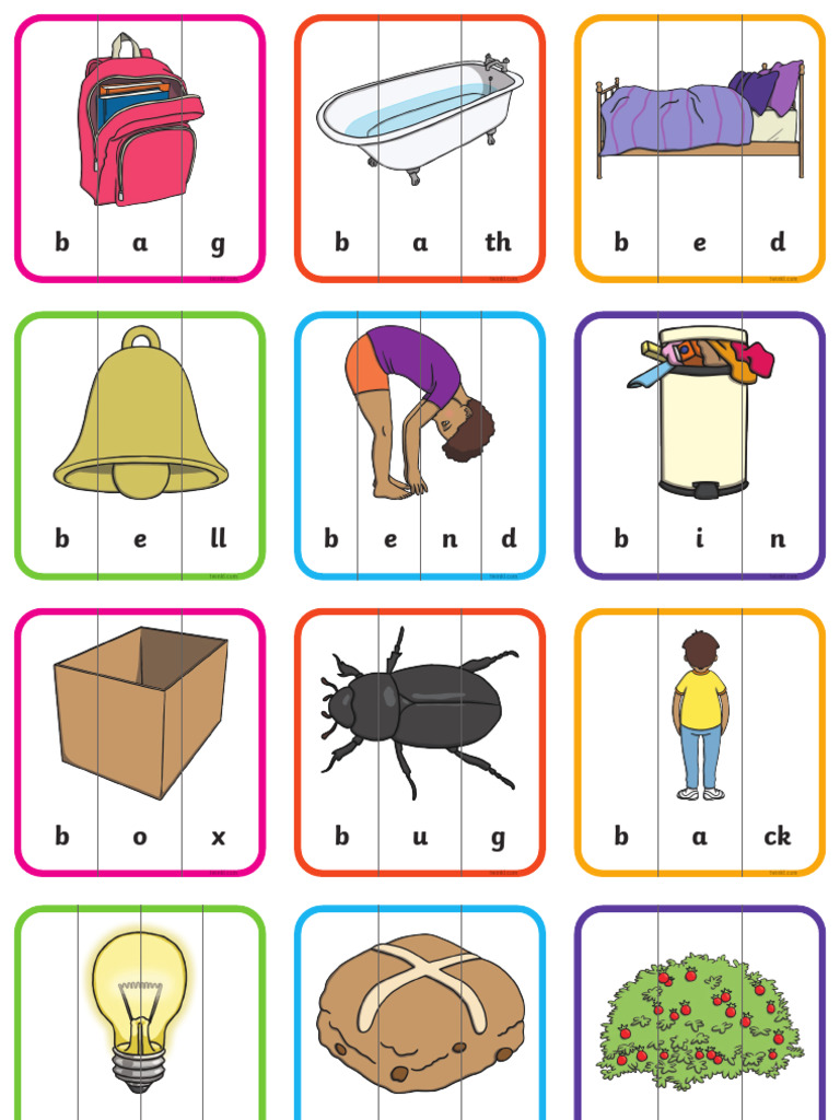 T L 1960 CVC CCVC and CVCC Word Puzzles Ver 17 | PDF