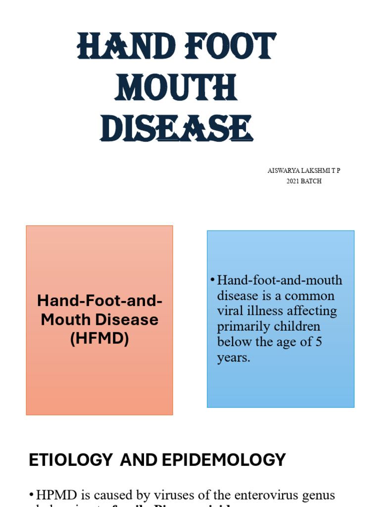 Hand Foot Mouth Disease | PDF