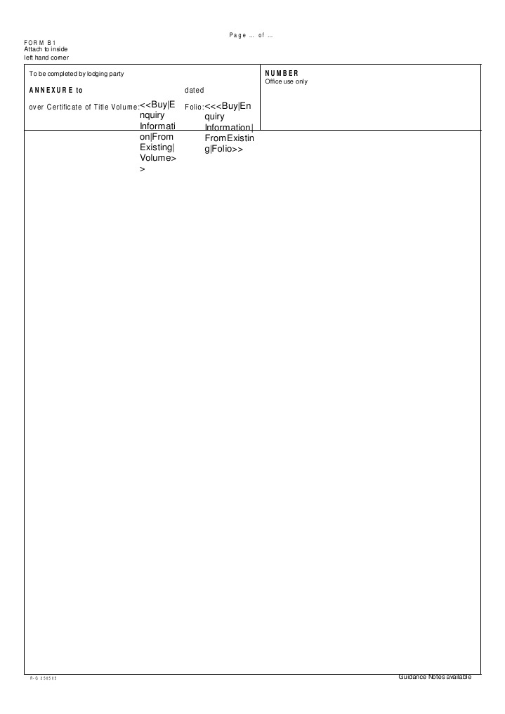 Form B1 Guidance Notes for Title Submission | PDF
