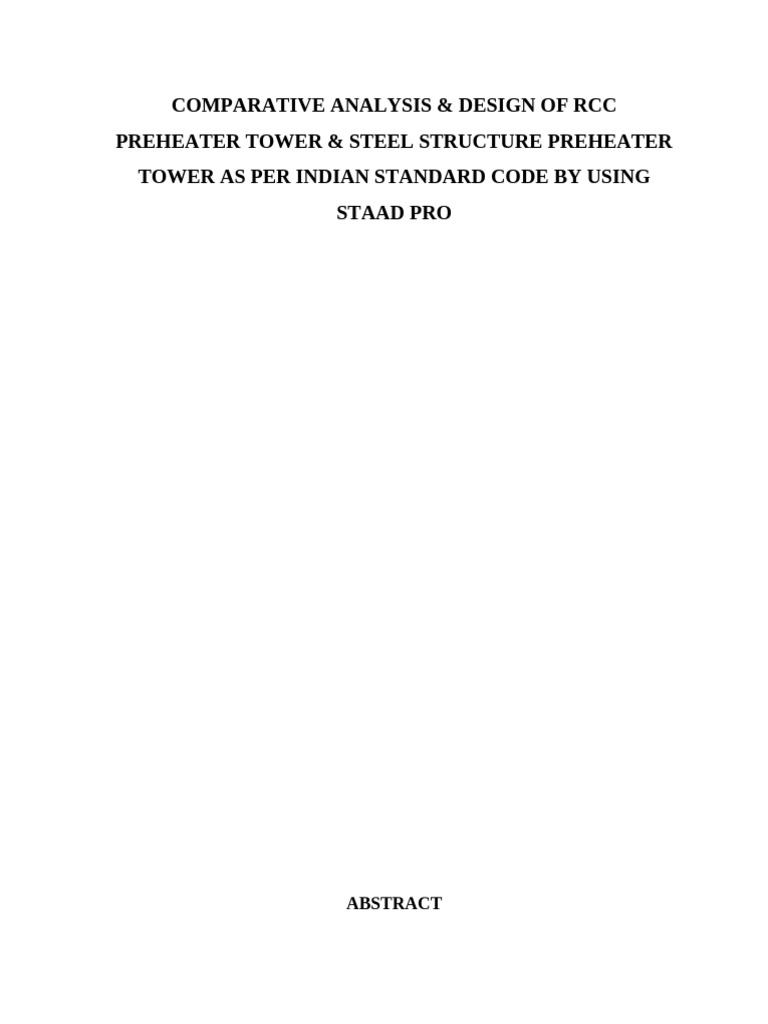 Preheater Project | PDF | Cement | Applied And Interdisciplinary Physics