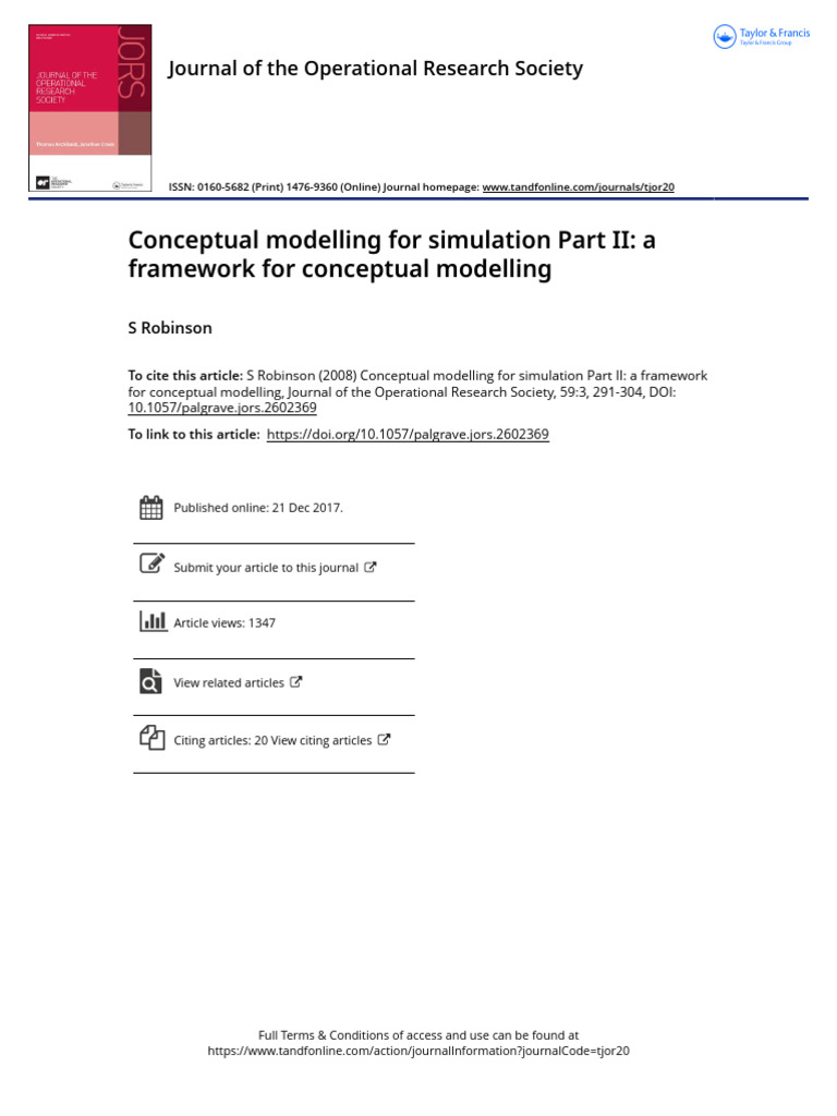 6 Conceptual Modeling Part II | PDF | Conceptual Model | Simulation