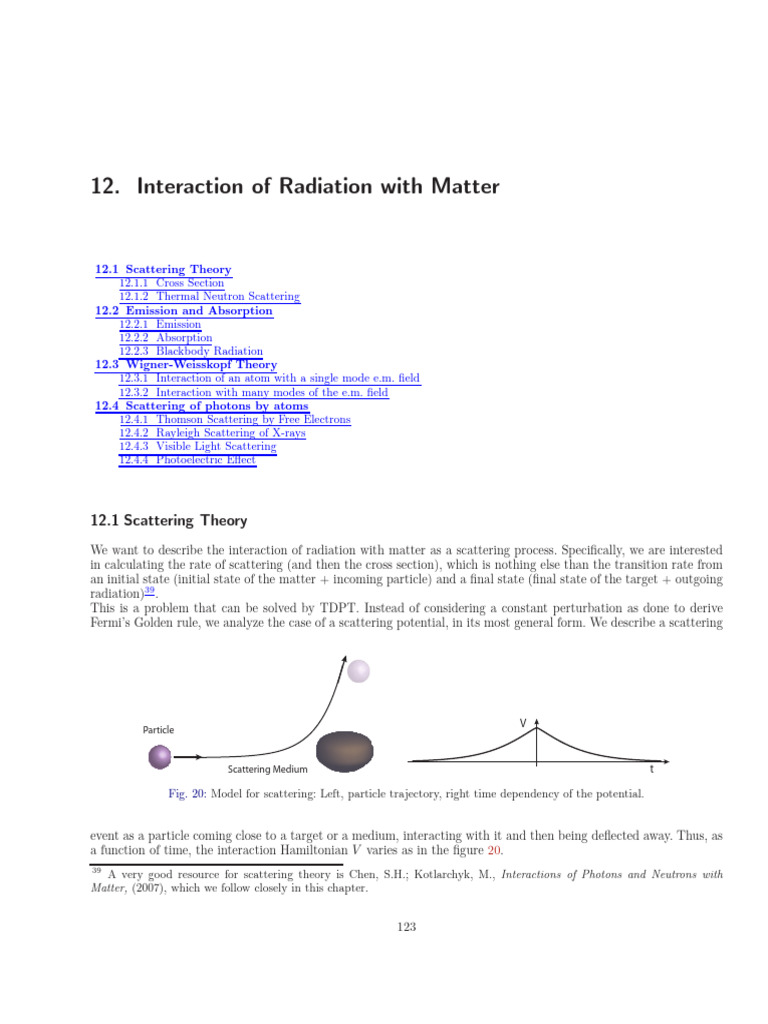 Interaction of Radiation With Matter | PDF | Laser | Photon