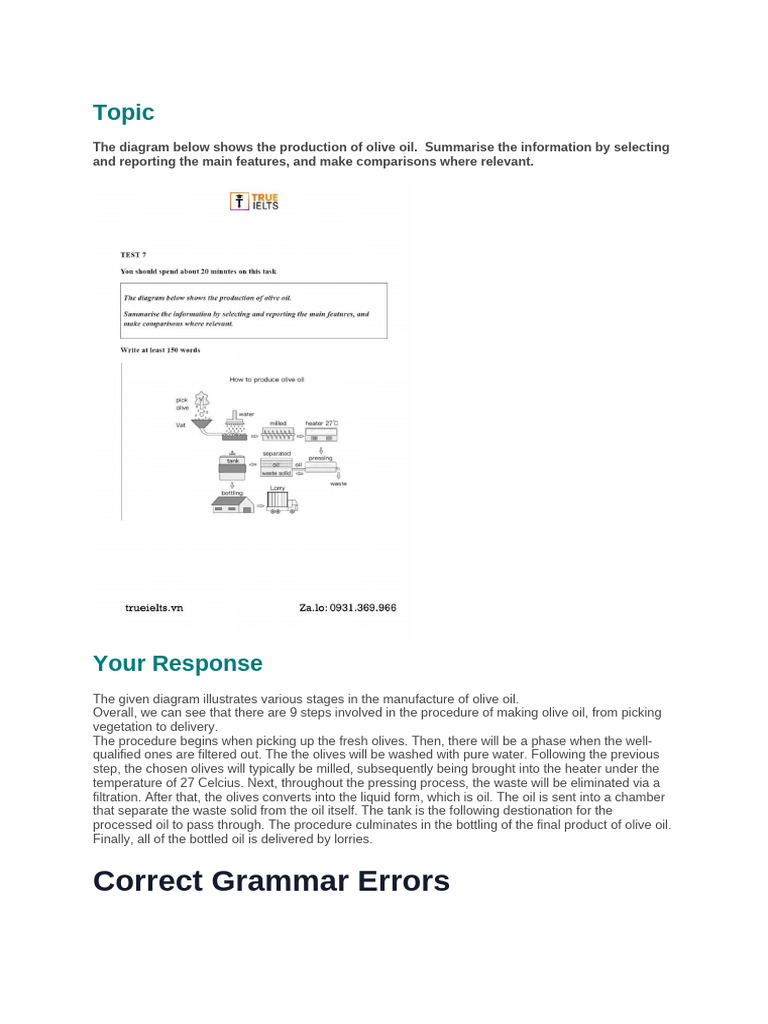 Date 2025-12-03 Time 20 45 IELTS Writing Task 1 (Academic) Score 6.5 LexiBot | PDF | Olive | Oil