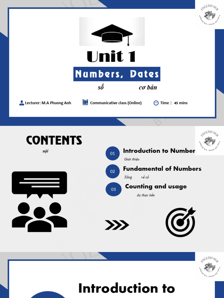 Unit 1_Numbers and Date | PDF | Linguistics | Writing