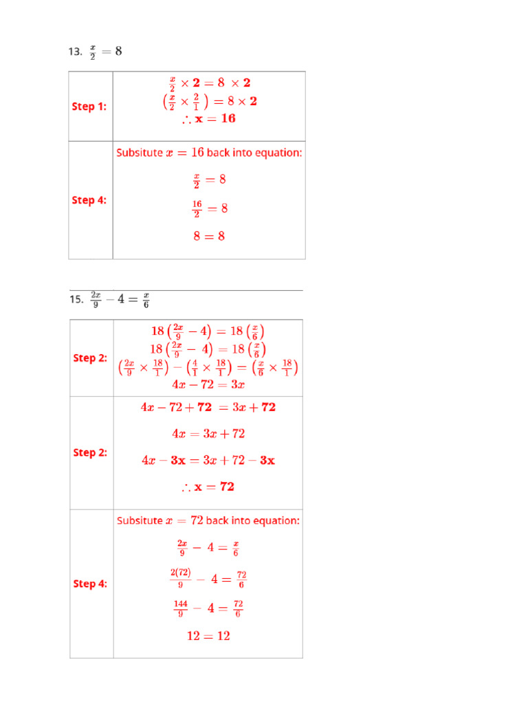 Linear Equations Examples | PDF