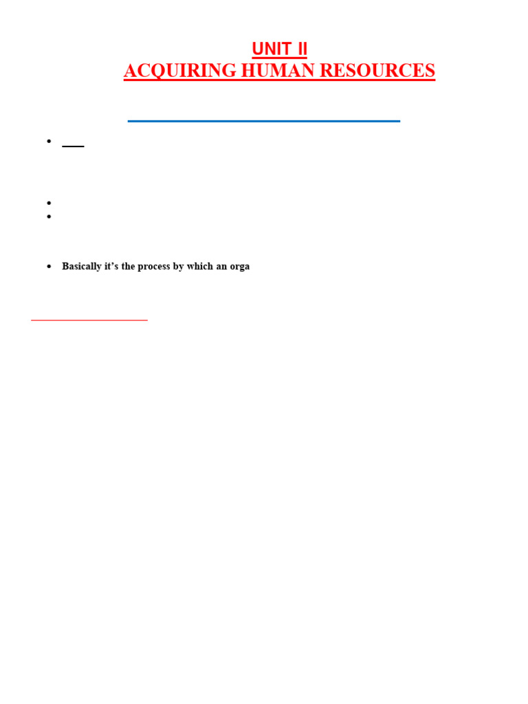 Unit - 2 | PDF | Recruitment | Human Resource Management