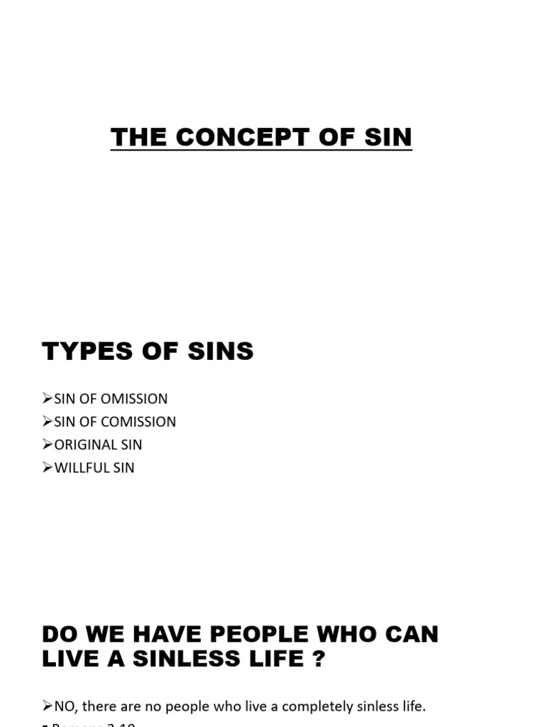 The Concept of Sin | PDF
