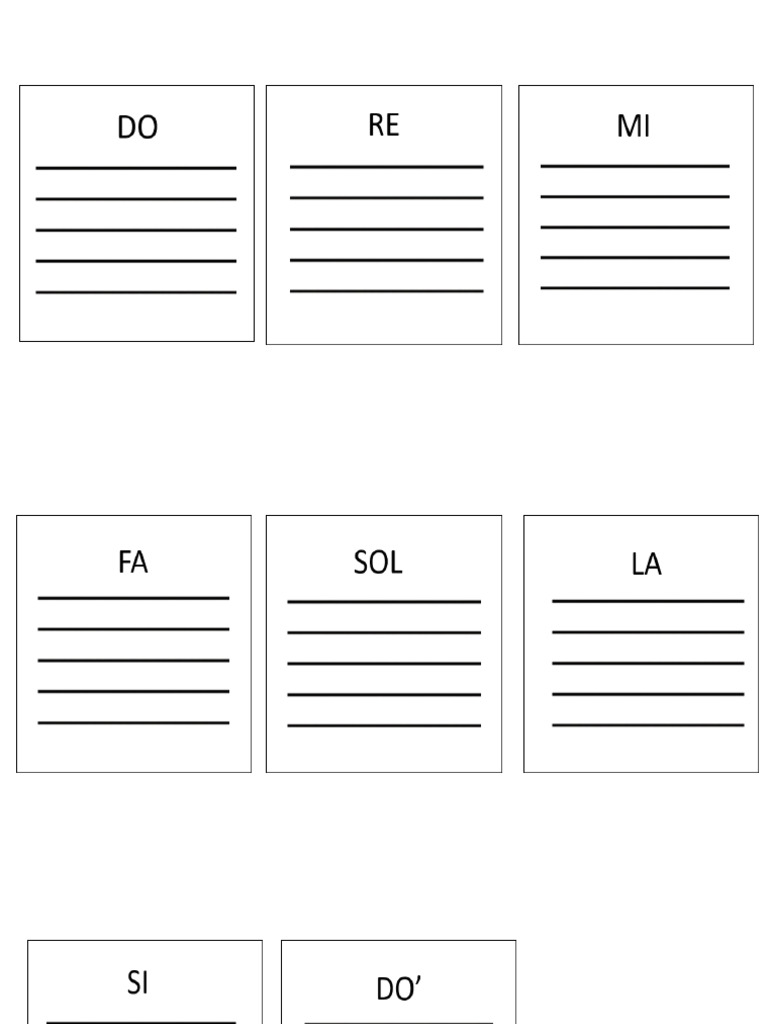 Fichas de Notas Musicales | PDF
