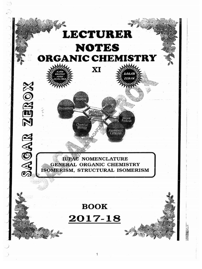 Skm Sir Ogranic Chemistry Notes Part-1(1) | PDF