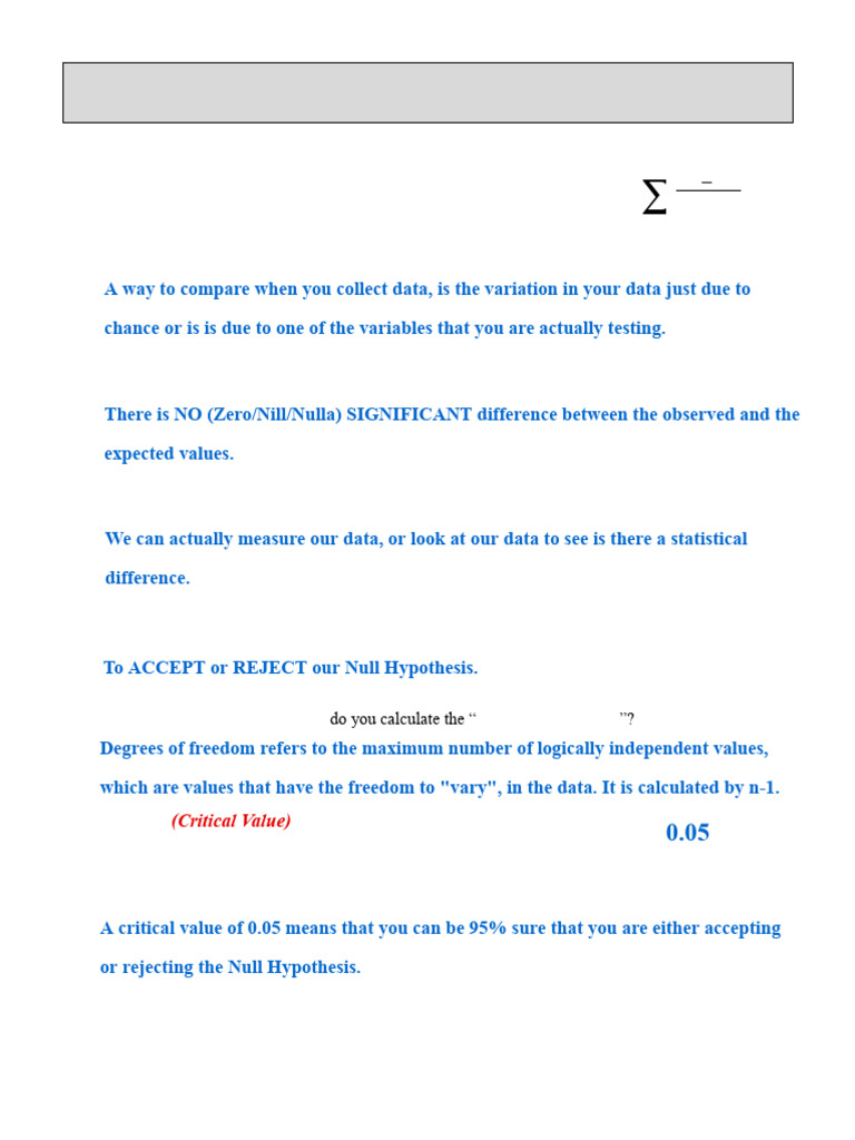Bozeman Chi Square Worksheet - Answer Key | PDF | Chi Squared Test ...