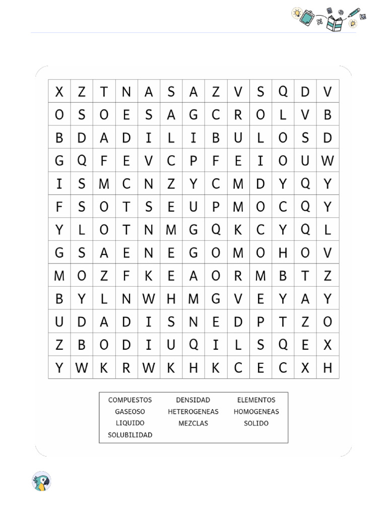 Clasificación de La Materia - ACTIVIDAD | PDF