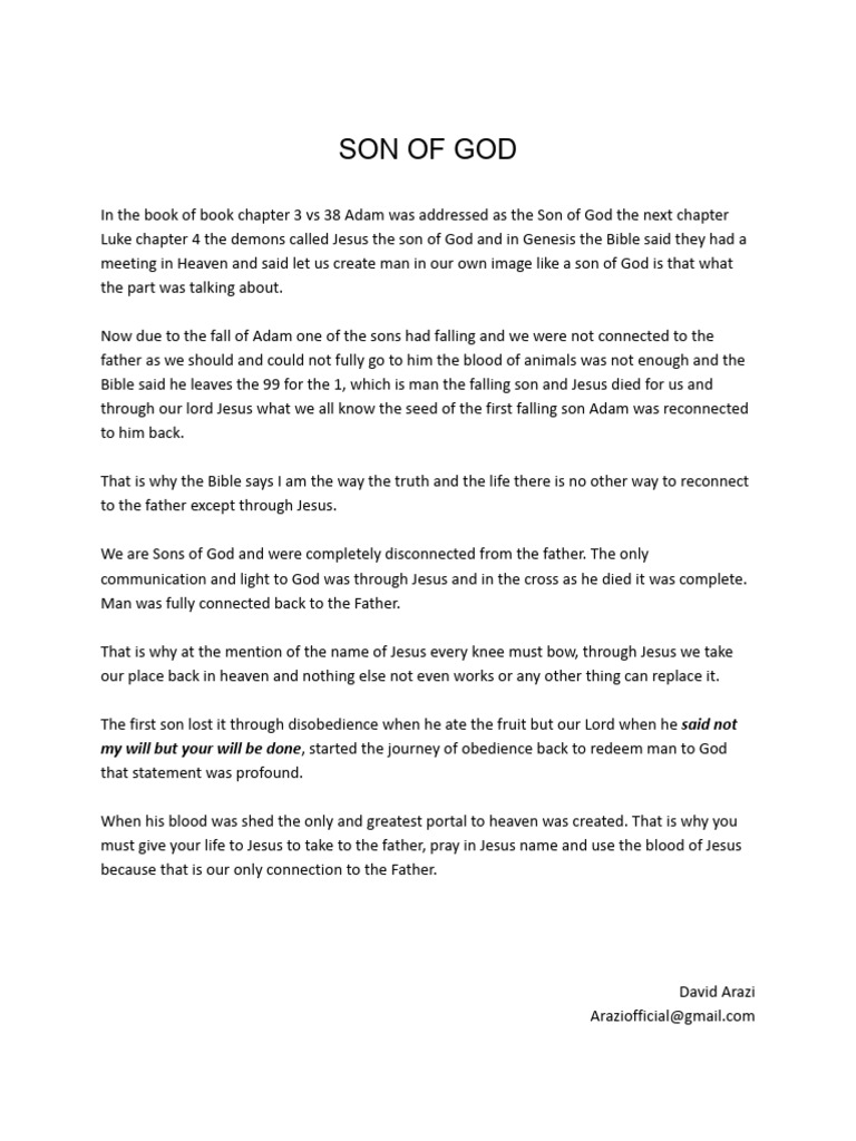 Sons of God | PDF