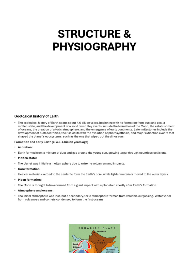 Structure & Physiography 11 | PDF | Earth | Himalayas