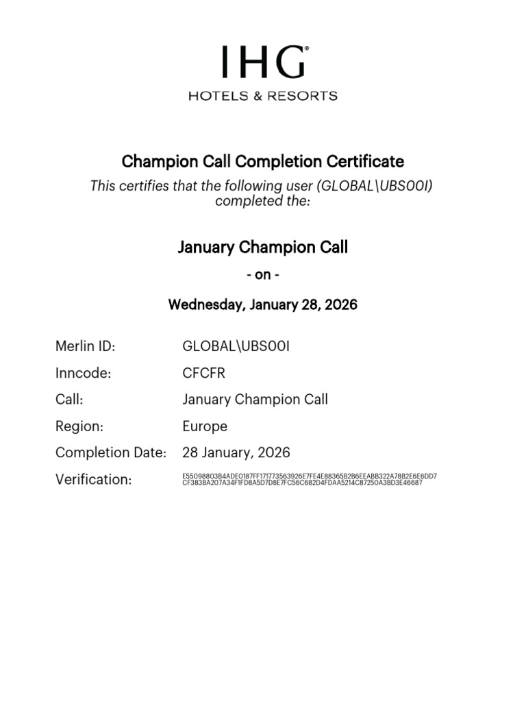 Completion Certificate | PDF