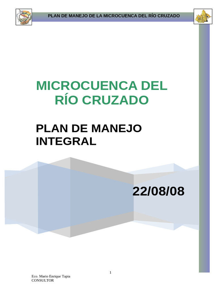 Plan de Manejo Del Cruzado. (Revisado) | PDF | Los bosques ...