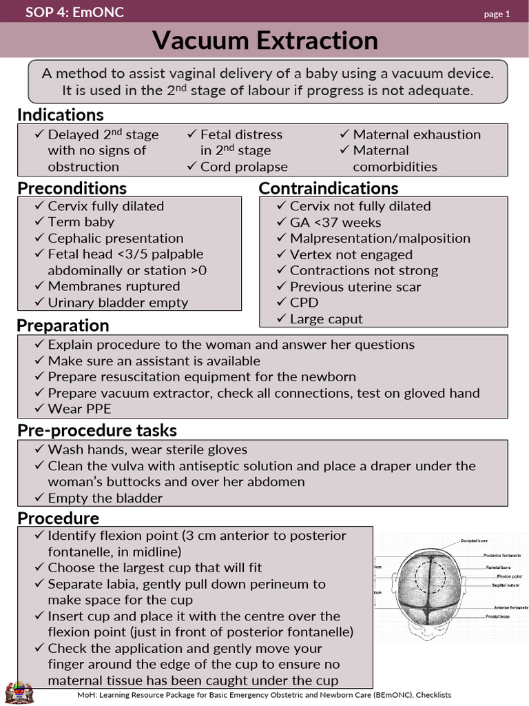 4_EmONC_Vacuum extraction | PDF | Childbirth | Human Reproduction