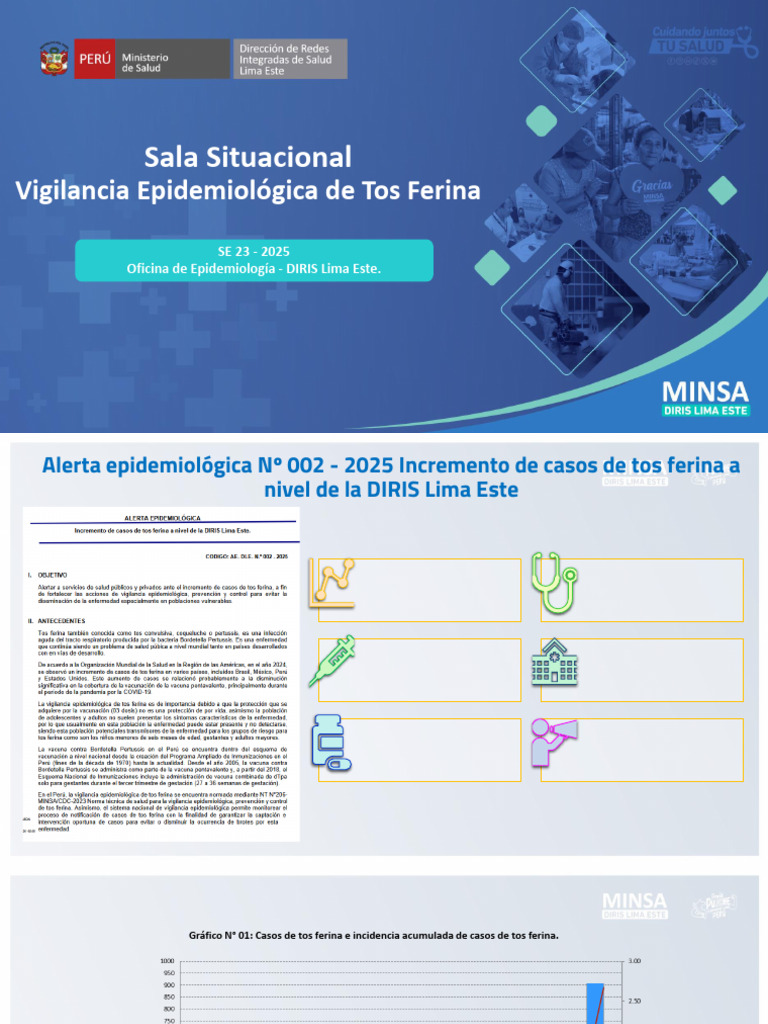 Sala Situacional_tos Ferina_se 23-2025 | PDF | Salud pública | Medicina