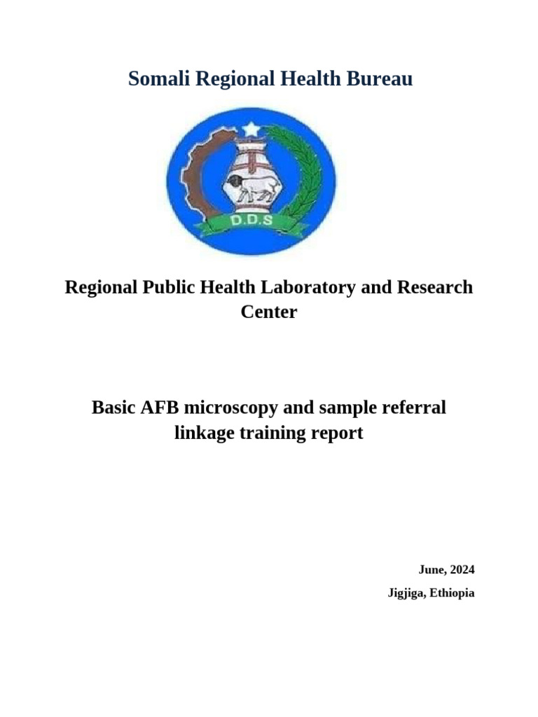 AFB Microscopy and Referral Linkage Training Report | PDF ...