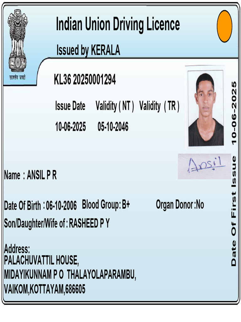 Ansil Dl Card | PDF