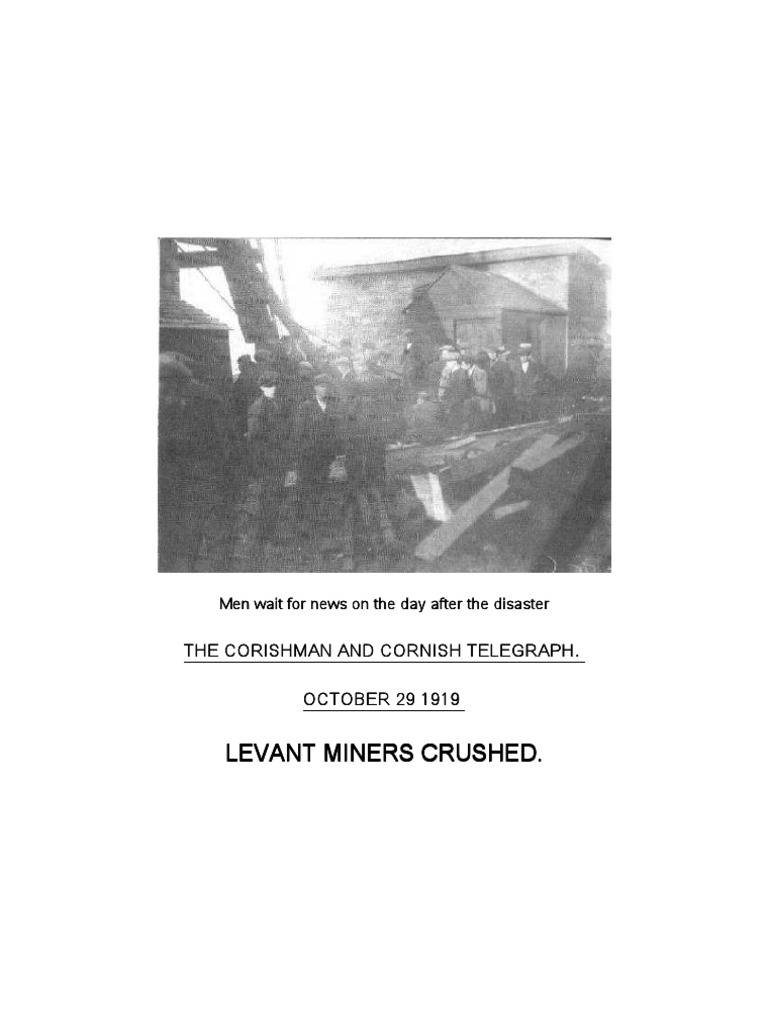 Levant Mine Disaster: 31 Lives Lost | PDF | Heavy Industry | Economic ...