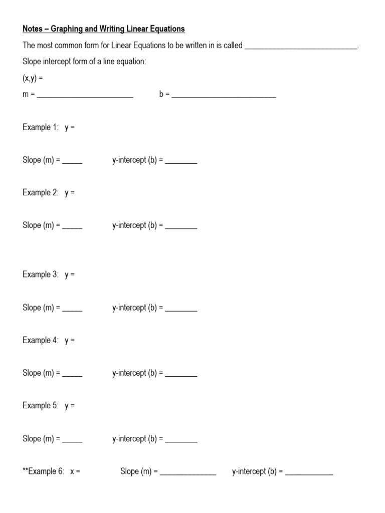 Graphing and Writing Equations | PDF