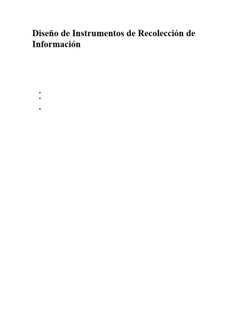 Diseño Del Instrumento de Recolección de Información GA1-220501092-AA3 ...