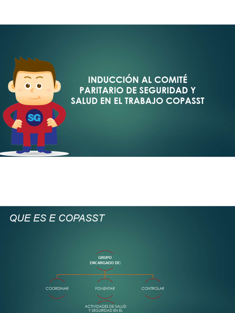 Diapositivas Copasst | PDF | Seguridad y salud ocupacional