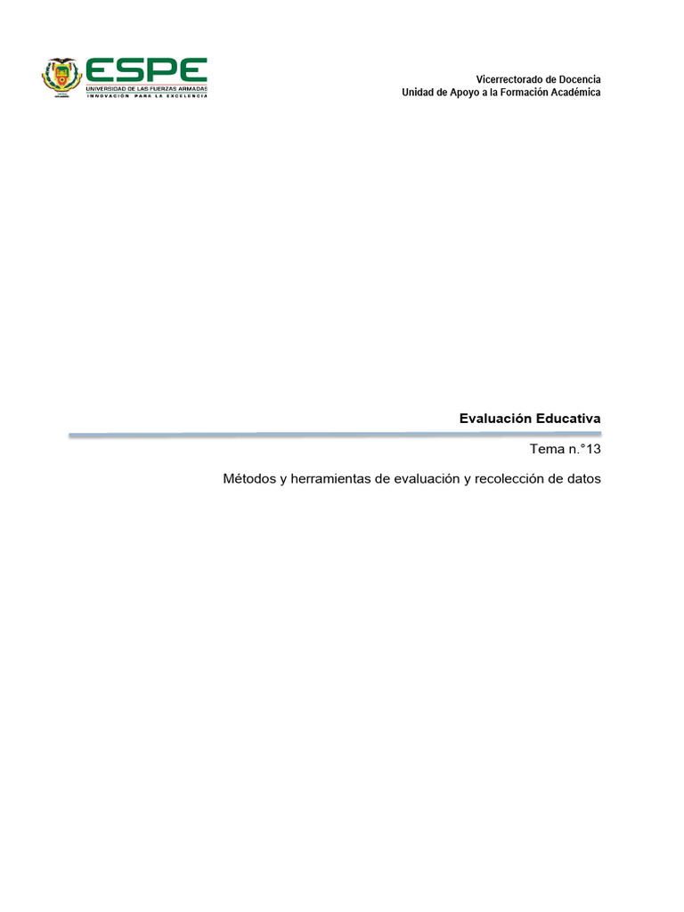 TEMA 13_IIP_EVA_EDU | PDF | Evaluación | Enseñando