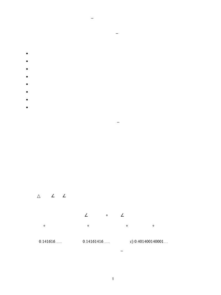 CLASS IX FIRST TERM MATHEMATICS Sample Paper - II | PDF | Perpendicular ...