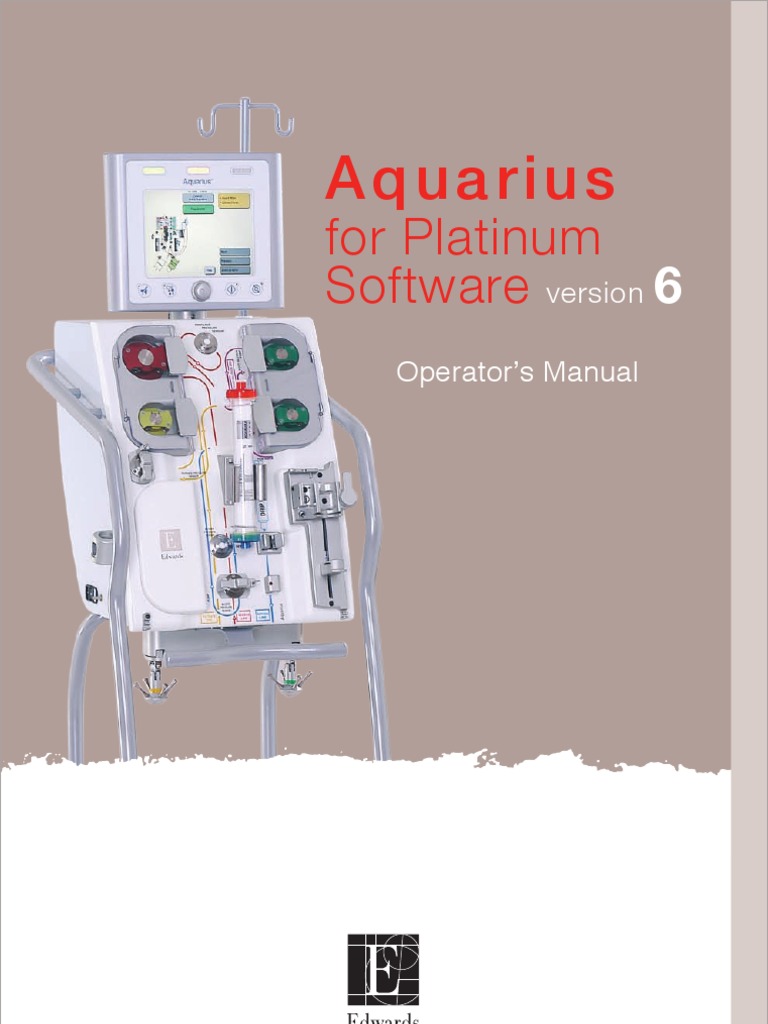 Aquarius for Platinum Software version 6 - Operator+Manual - English ...