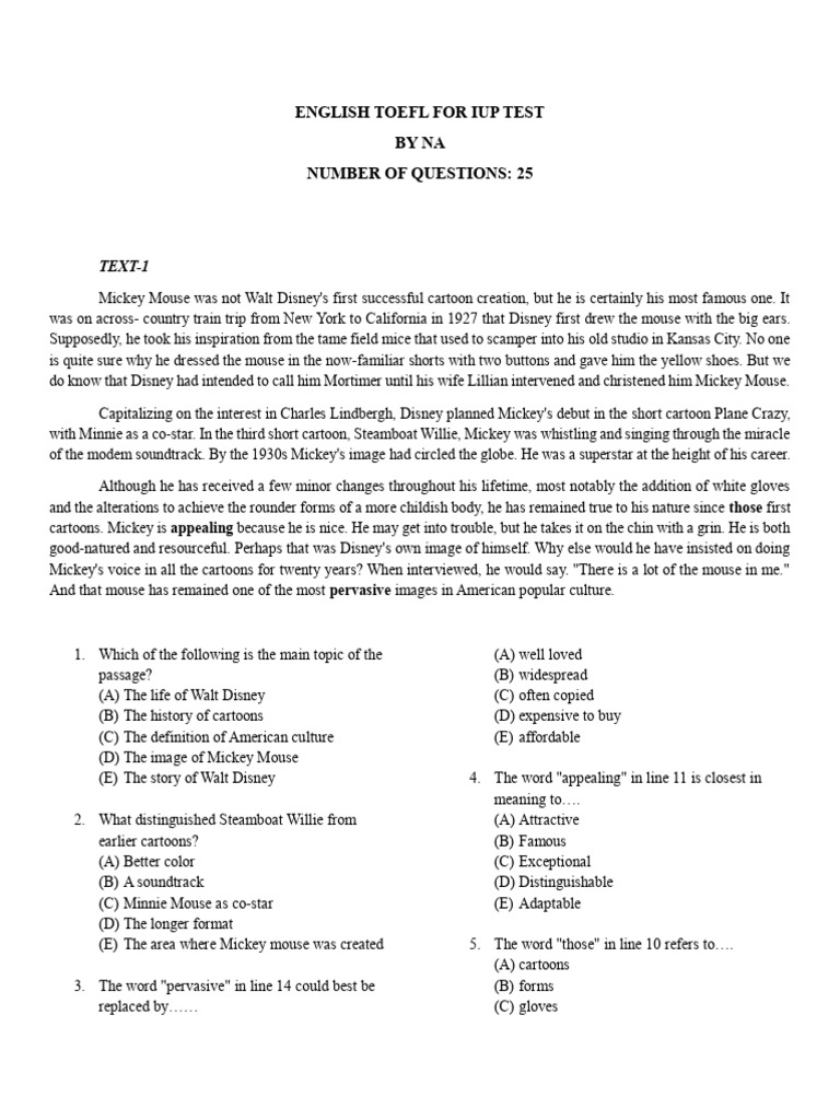 IUP ITB Eng Set1 | PDF