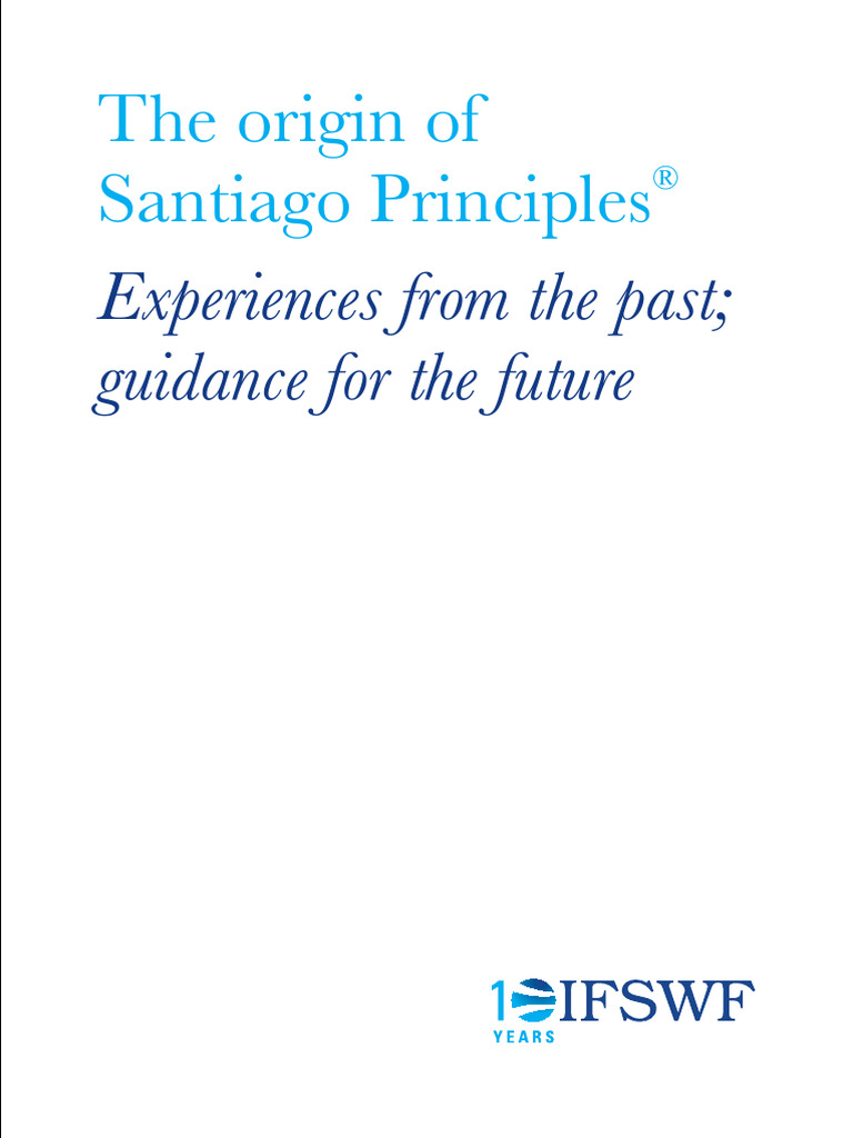 IFSWF Santiago Principles Book | PDF | International Monetary Fund ...