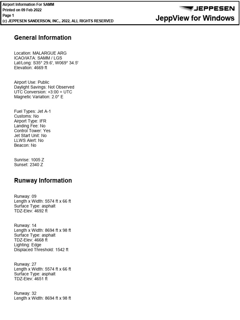 SAMM 2022 | PDF | Runway | Aerospace Engineering