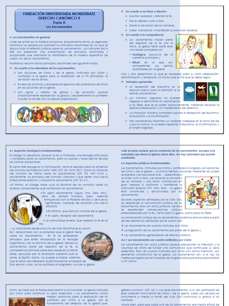 Guía No. 4, Los Sacramentos en General | PDF | Iglesia Católica ...