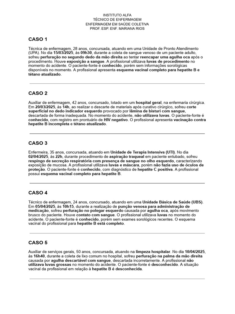 Atividade Sinan | PDF | Hepatite | Hepatite B
