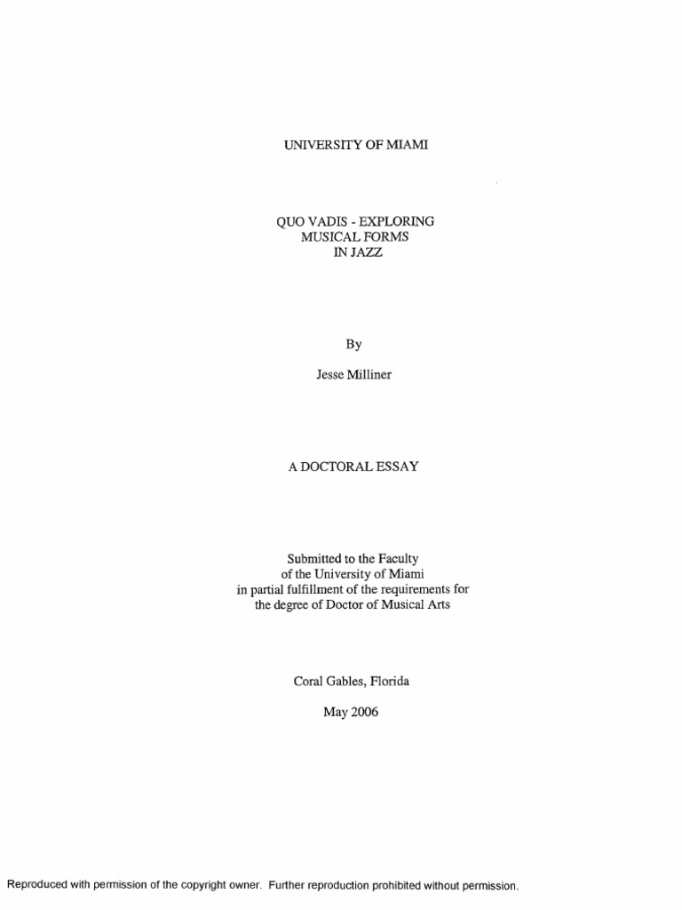 Jesse Milliner | PDF | Musical Forms | Musical Compositions