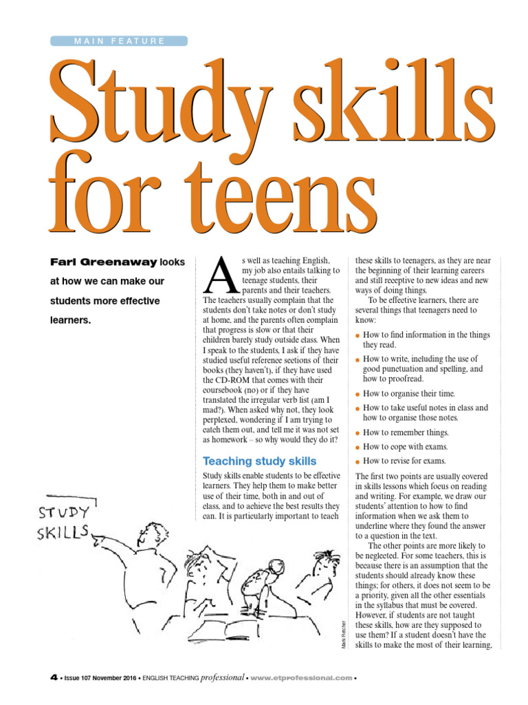 07-Study Skills For Teens | PDF | Study Skills | Learning