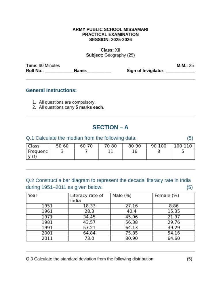 Class 12 Geography Practical Paper | PDF | Chess Openings | Chess