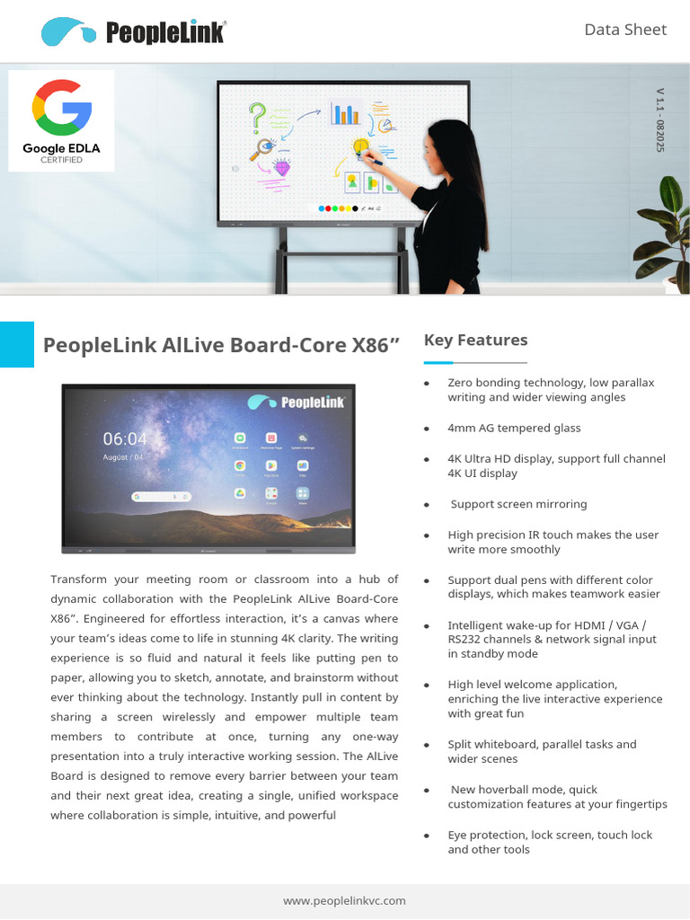 PeopleLink AlLive Board-Core X86 | PDF | Hdmi | Consumer Electronics