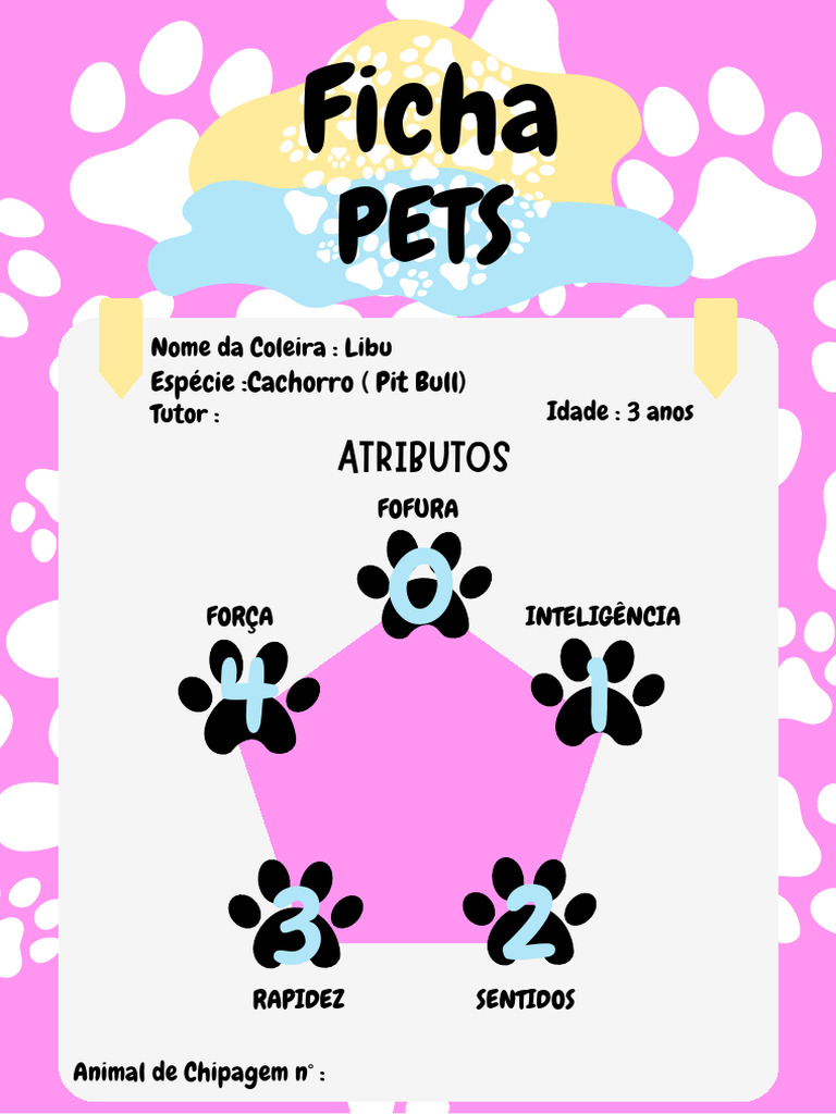 Base Da Ficha Pets (Libu) | PDF