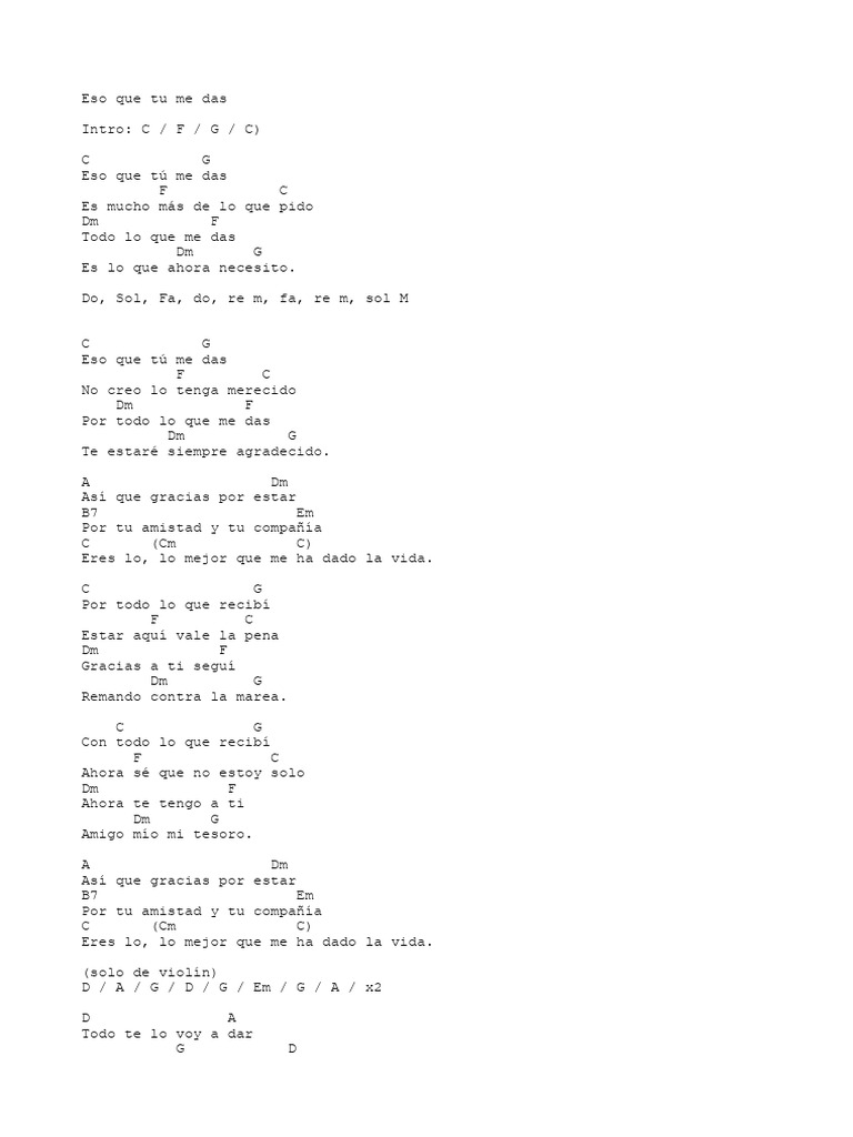 eso que tu me daaas | PDF