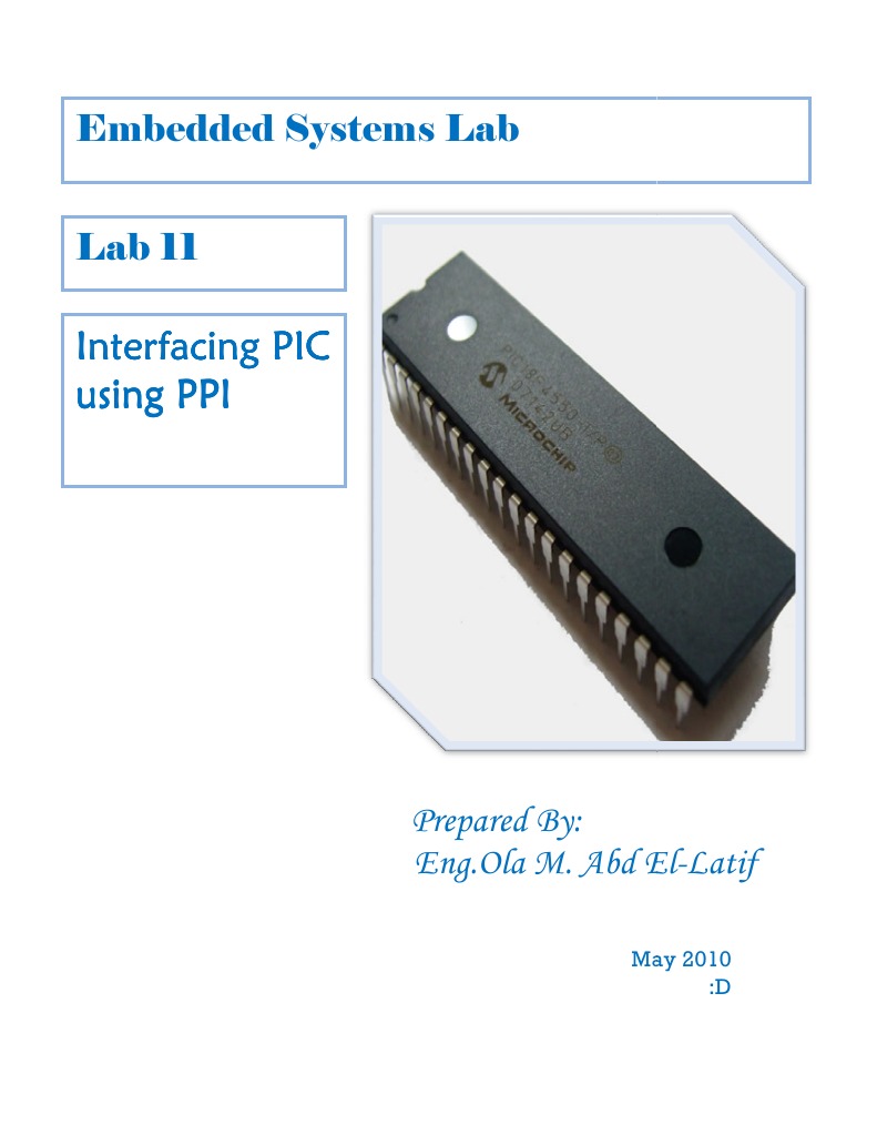 Lab 11 Interfacing PIC Using PPI | PDF | Classes Of Computers ...