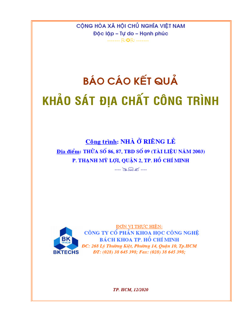 Bao Cao Khao Sat Dia Chat q2 | PDF