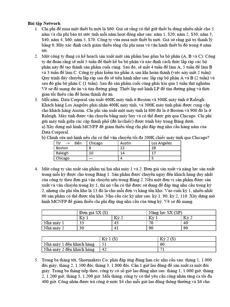 Bai Tap Network | PDF