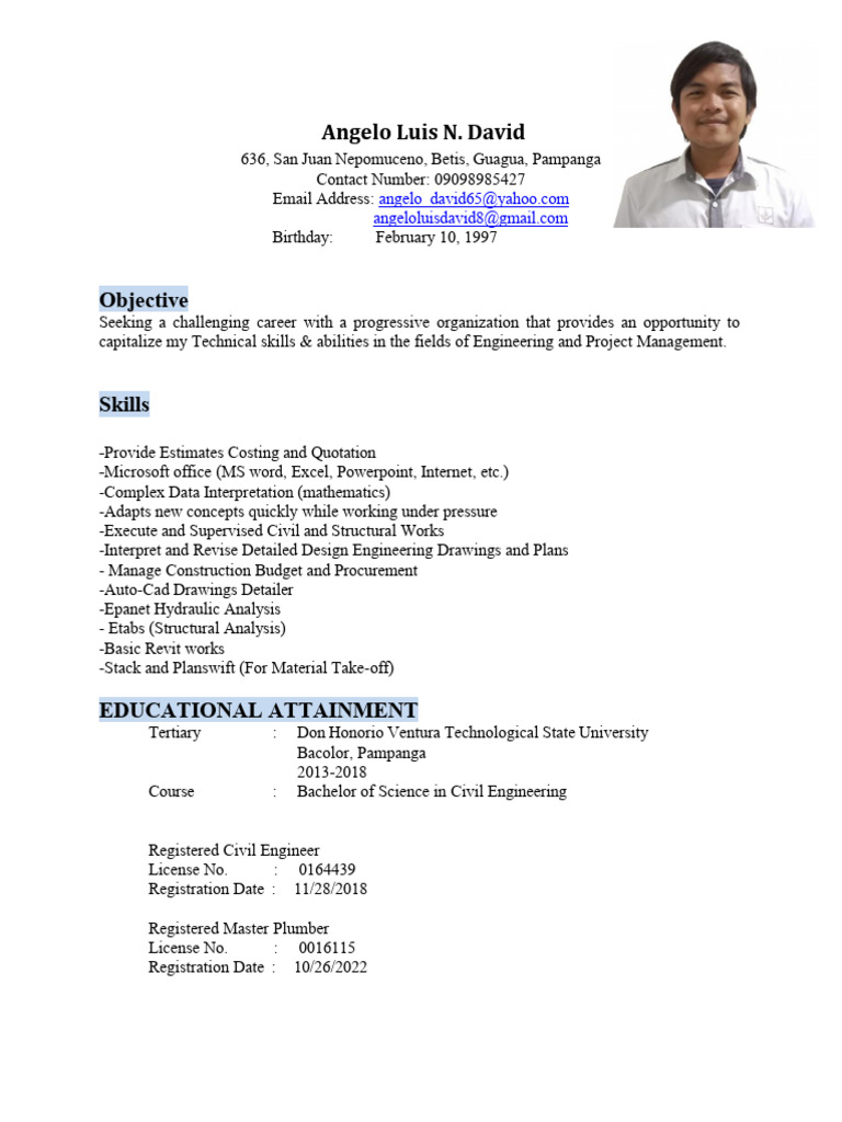David Resume | PDF